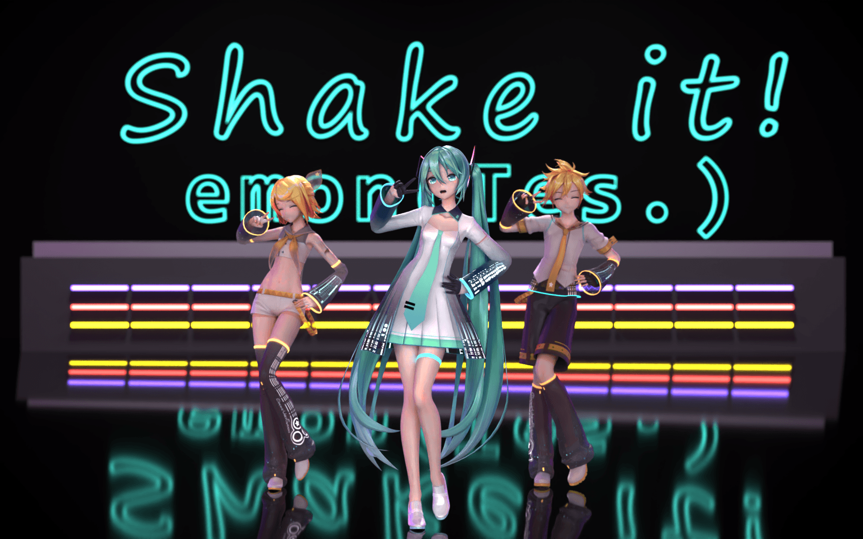 【Cycles/MMD】初音ミク - Shake it! Live_哔哩哔哩_bilibili