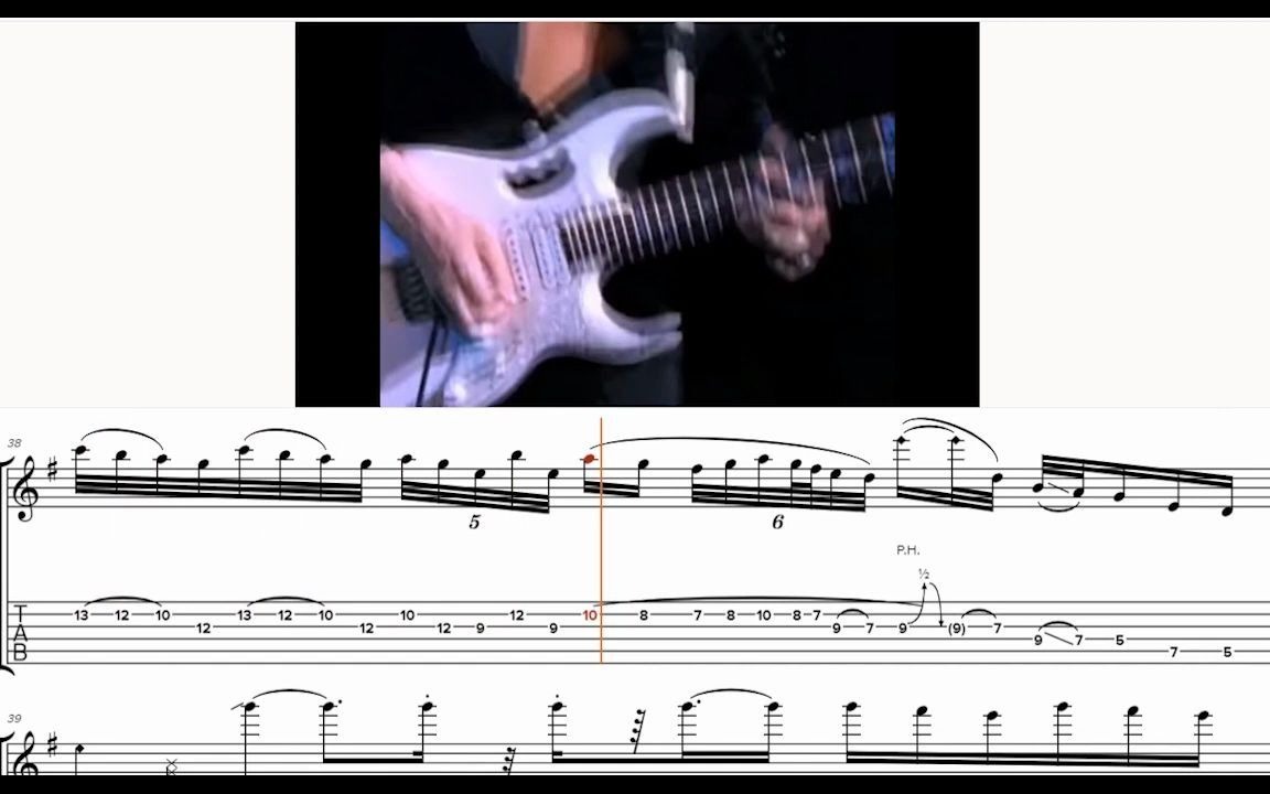 Steve Vai - Tender Surrender TAB Video_哔哩哔哩_bilibili