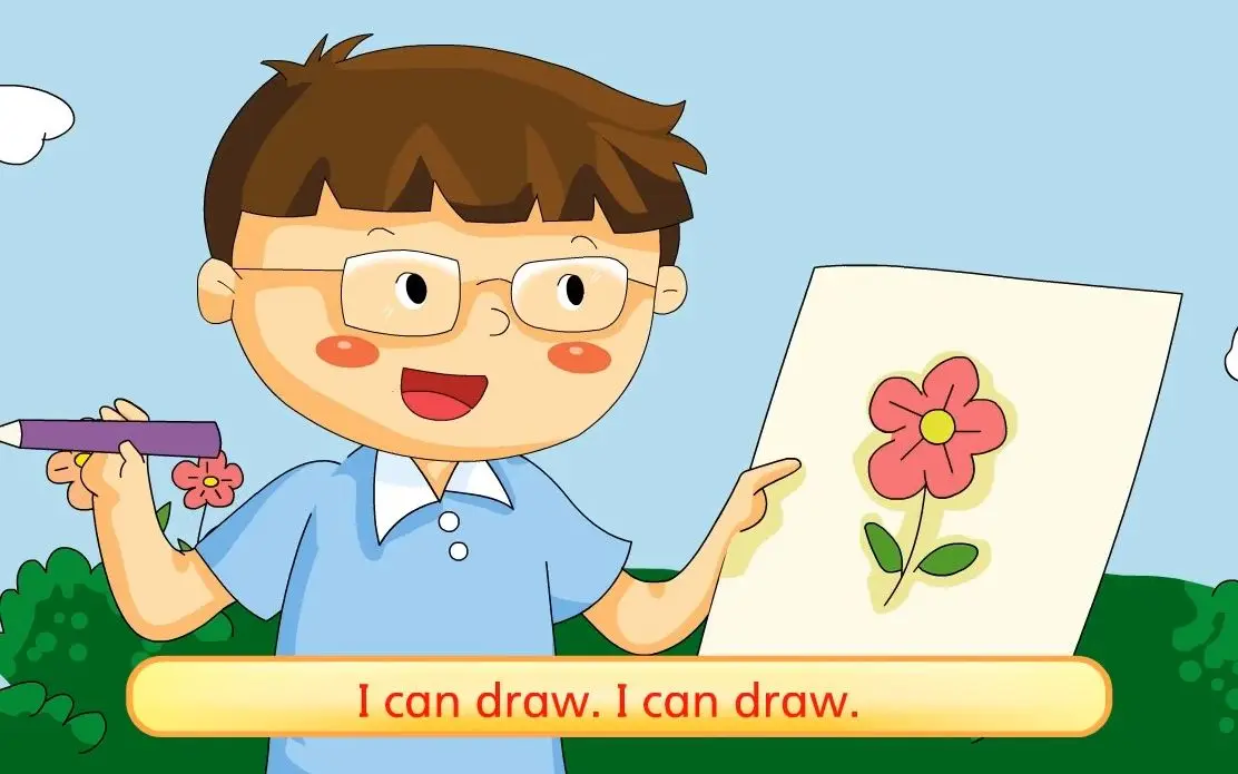 【1A】English Song: I can draw (U4)_哔哩哔哩_bilibili