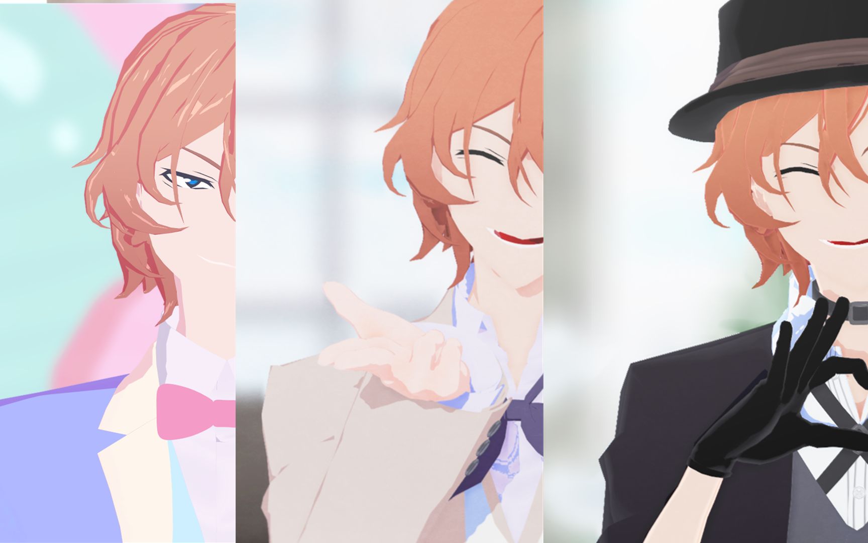 【BSD/MMD】 中原中也 30秒心动挑战 _哔哩哔哩 (゜-゜)つロ 干杯~-bilibili