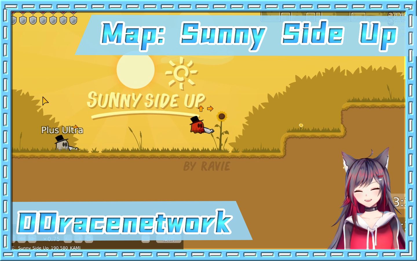 【DDRace】4个月前的我玩的比我现在好 Sunny Side Up 3分10秒过 | 多人合作竞技游戏 | DDraceNetwork ...