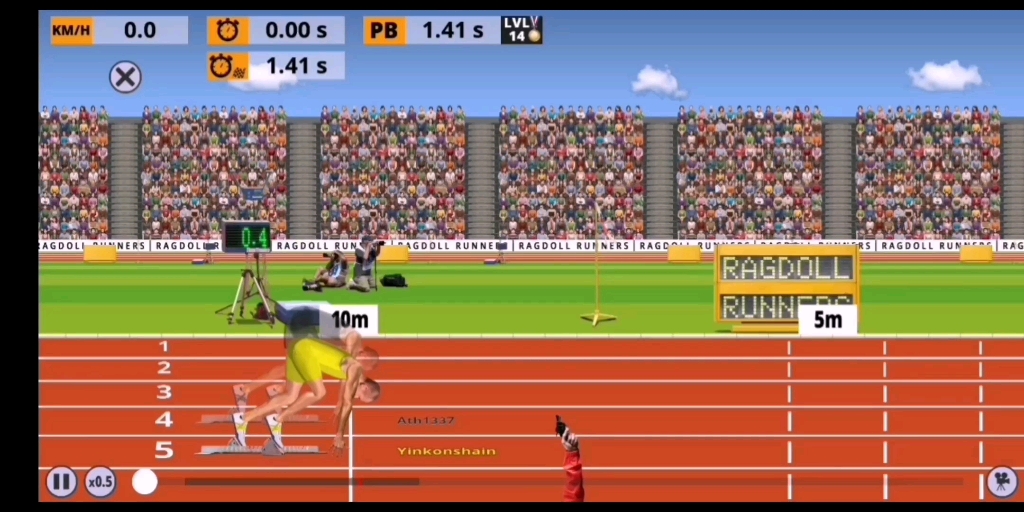 Ragdoll Runners部分项目个人最佳战绩（截止至2022.08.19，除跳远外其余的都有）_手机游戏热门视频