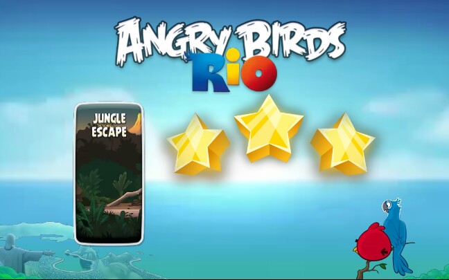 《Angry Birds Rio》【JUNGLE ESCAPE】全关卡三星攻略(共30关)(PE)_哔哩哔哩_bilibili