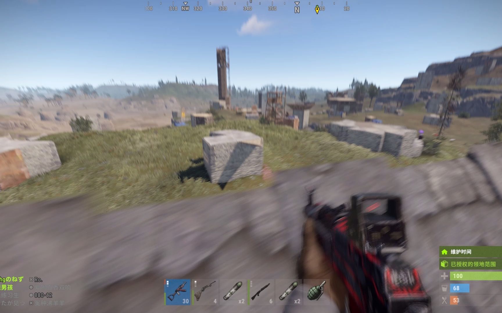 RUST 当一百个日本人来冲击中国据点_哔哩哔哩bilibili