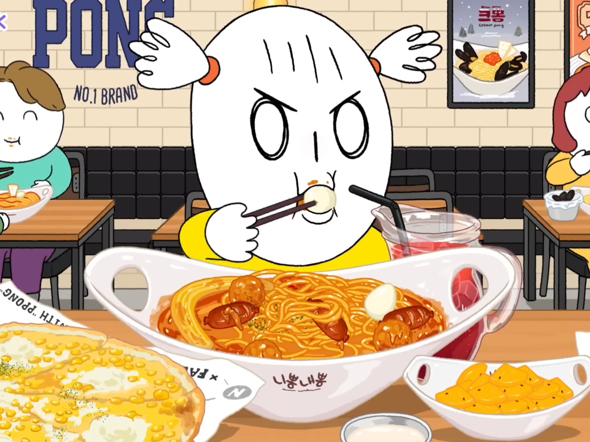 【foomuk动画】奇妙派对开启！准备了巧克力蛋糕甜甜圈热狗紫菜包饭来招待我的朋友们-闹弟nd-mini-哔哩哔哩视频