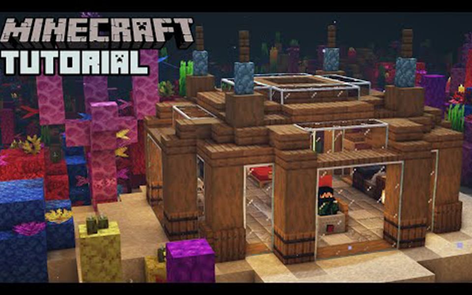 【ItsMarloe】Minecraft我的世界 水下生存基地建造教程（授权搬运）_哔哩哔哩_bilibili