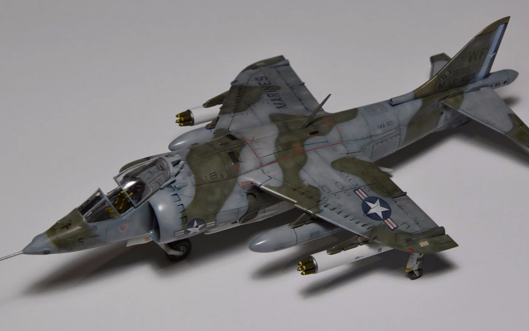 【Airfix】AV-8A Harrier 模型制作（1/72）_哔哩哔哩_bilibili