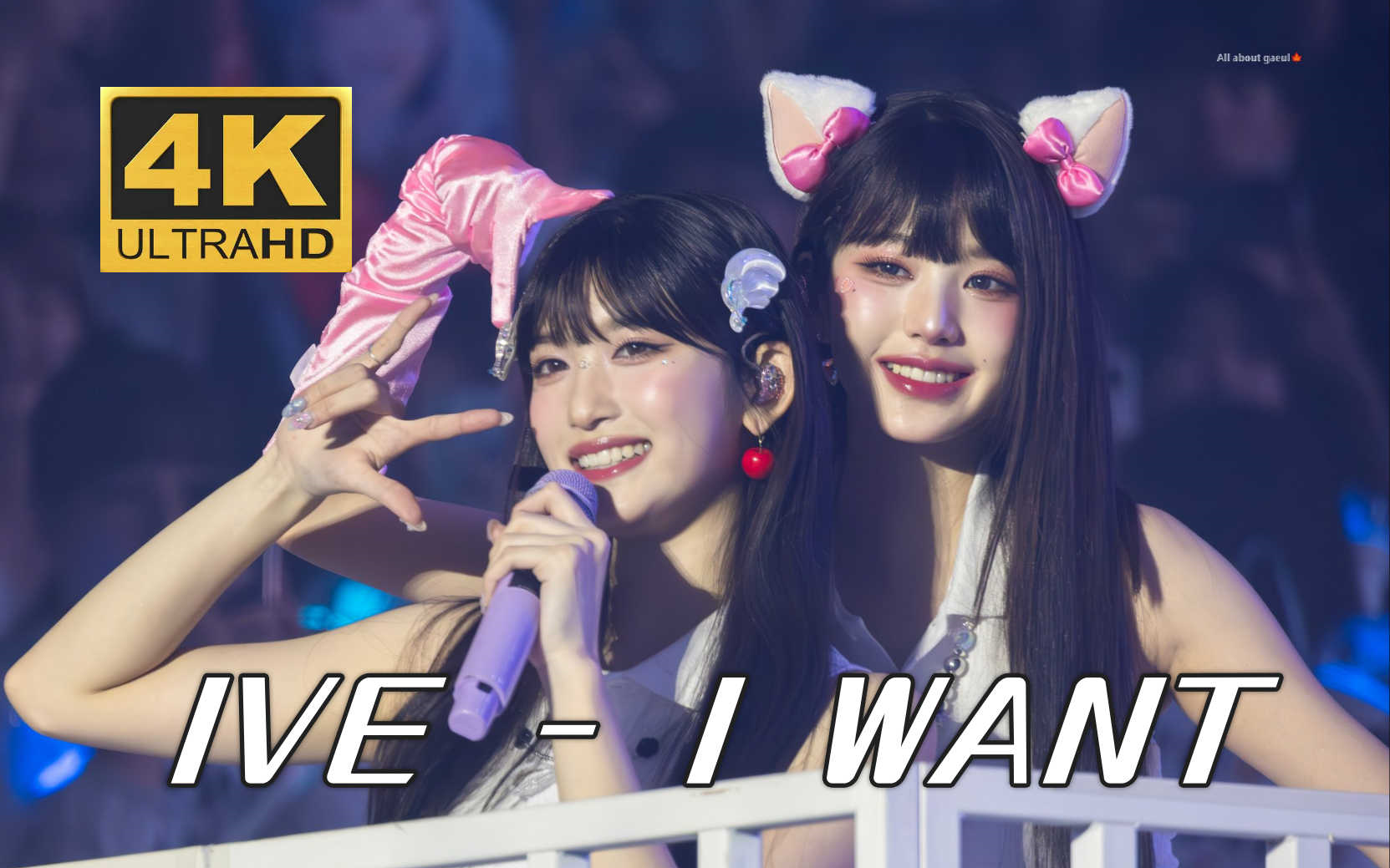 【4K中字】IVE - I WANT 广告曲也很耐听 240811 一巡首尔 'SHOW WHAT I HAVE' 特别安可演唱会现场-照红叶 ...