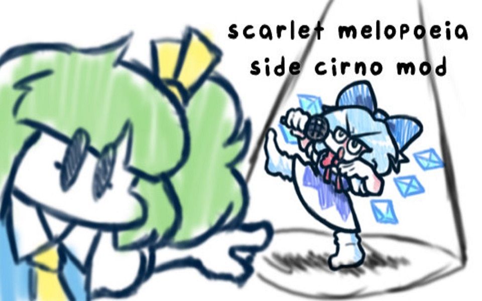 【FNFx東方】庆祝琪露诺日！Scarlet Melopoeia模组官方又推新曲！_音游热门视频