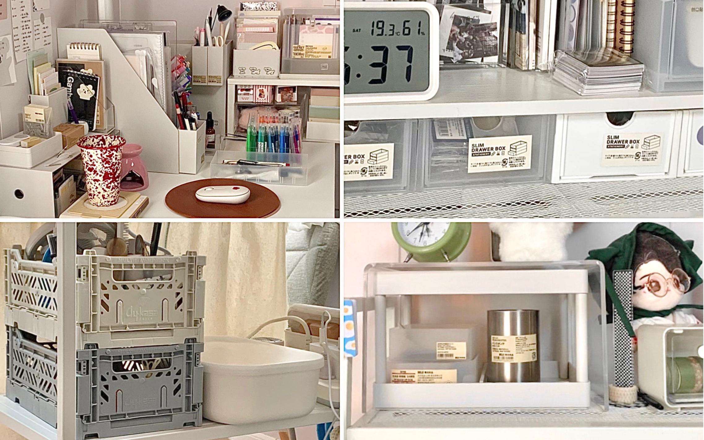 desk tour ｜一米五大书桌三面包围桌面布置分享｜实用又美观的书桌收纳-myvivi_-myvivi_-哔哩哔哩视频