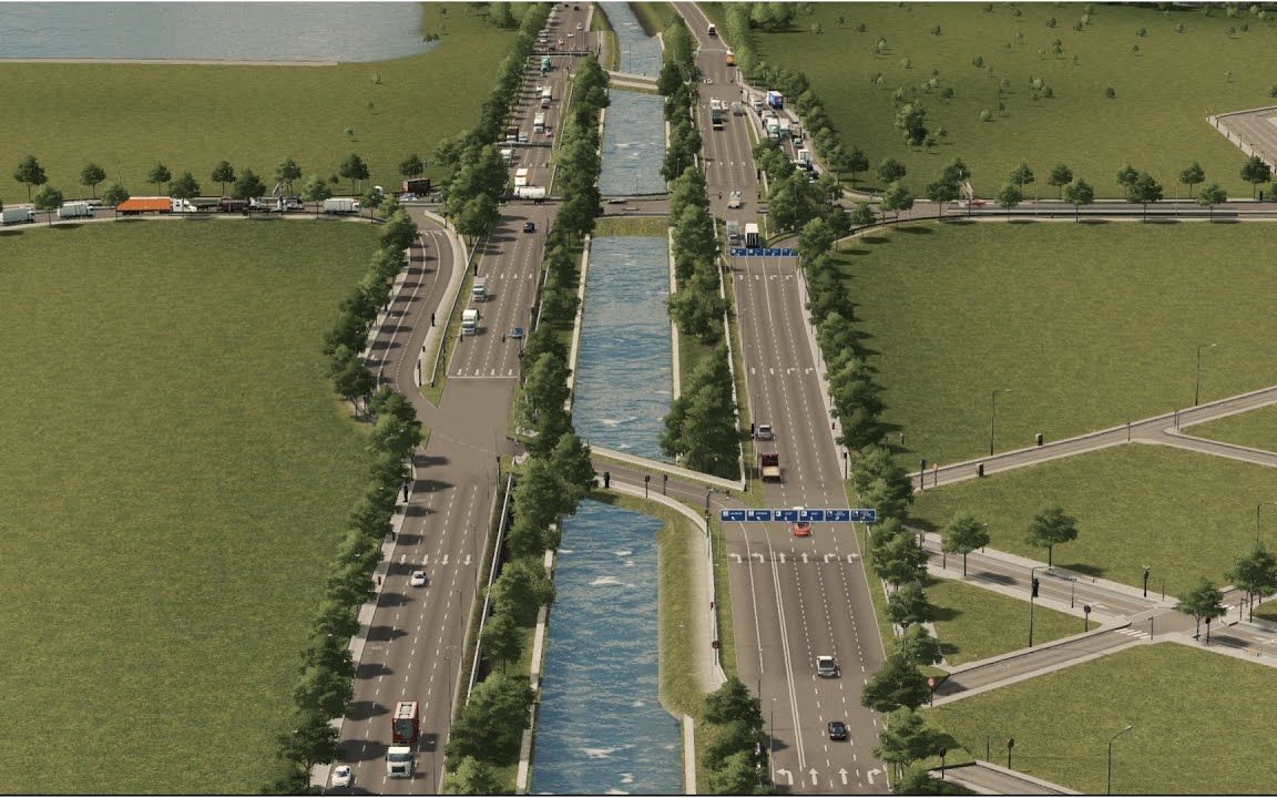 【马加荣】移位左转路口车流 #都市天际线 Traffic Flow along the SNEX-C1 Intersection_单机游戏热门视频
