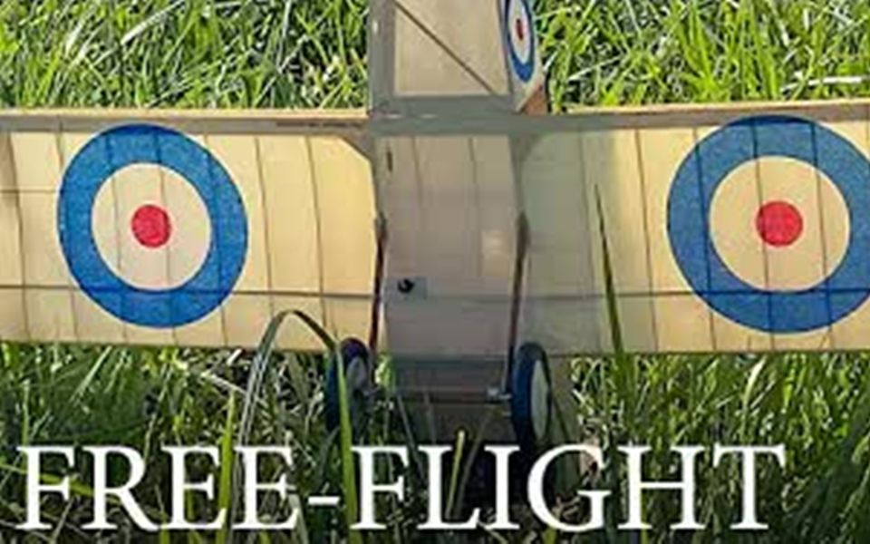 【橡皮筋自由飞轻木航模-附图纸】31"Martinsyde S.1双翼飞机轻木航模制作，YouTube转载maxfliart频道_哔哩哔哩 ...