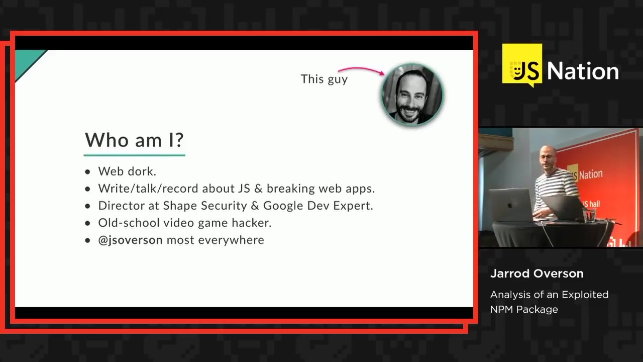 Analysis of an Exploited NPM Package -- Jarrod Overson_哔哩哔哩_bilibili