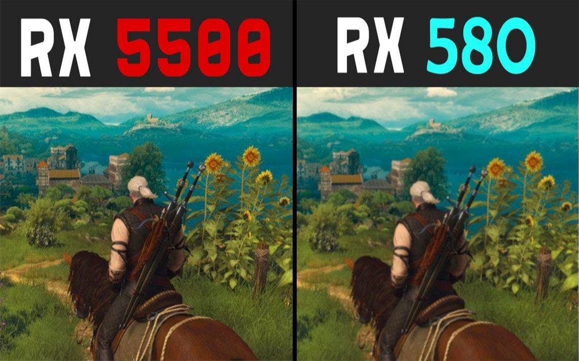 RX 5500 vs RX 580（即2304SP 8G） 显卡性能测试对比（CPU为R5 3600） 1080P 60帧视频_哔哩哔哩 ...