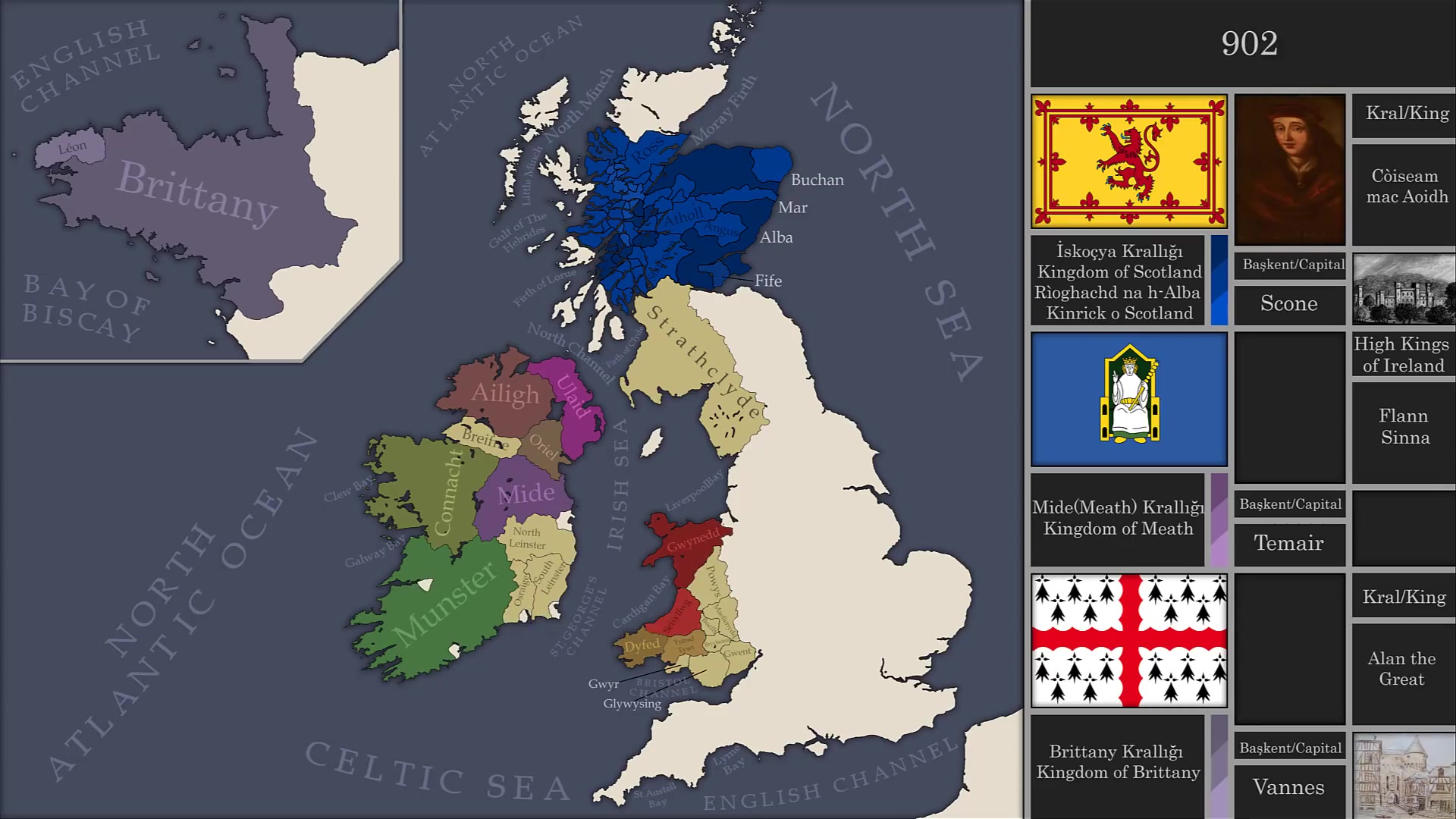 【历史地图】凯尔特民族疆域历史变化图(-1200-2020)_哔哩哔哩_bilibili