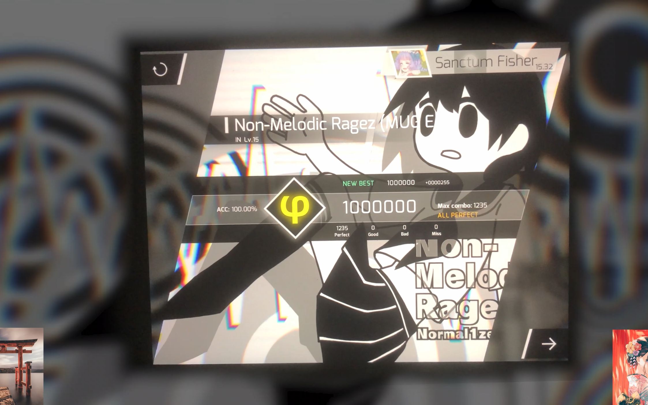 【玩游戏一定要笑着玩·硬扛·敲击音·Phigros】Non-Melodic Ragez (MUG Edit)（ver1.5翻新谱）IN Lv ...