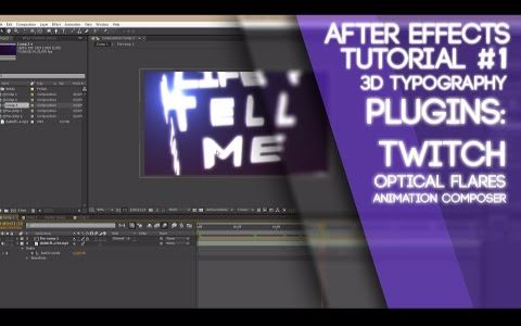 【AMV教程】3D文字动画教程_哔哩哔哩_bilibili