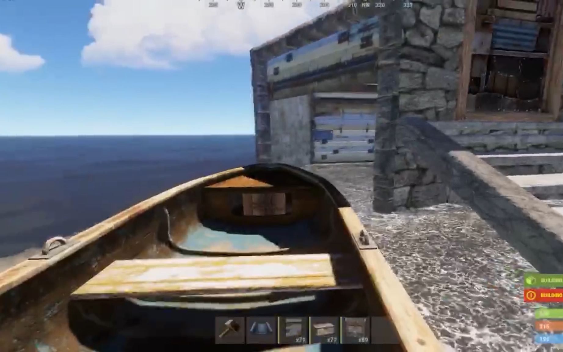 【Newki搬运#26】Rust腐蚀 海边能放船的小房子教程_哔哩哔哩_bilibili