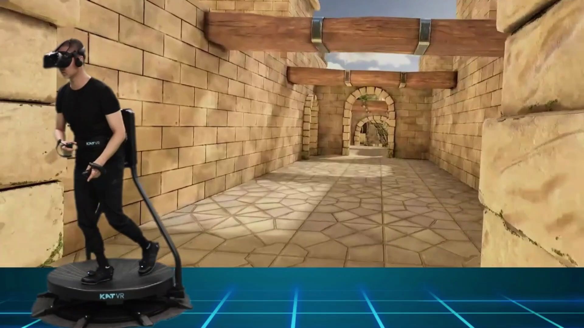 VR万向跑步机 KAT Walk C 第一身射击游戏示范 Pavlov VR_哔哩哔哩 (゜-゜)つロ 干杯~-bilibili