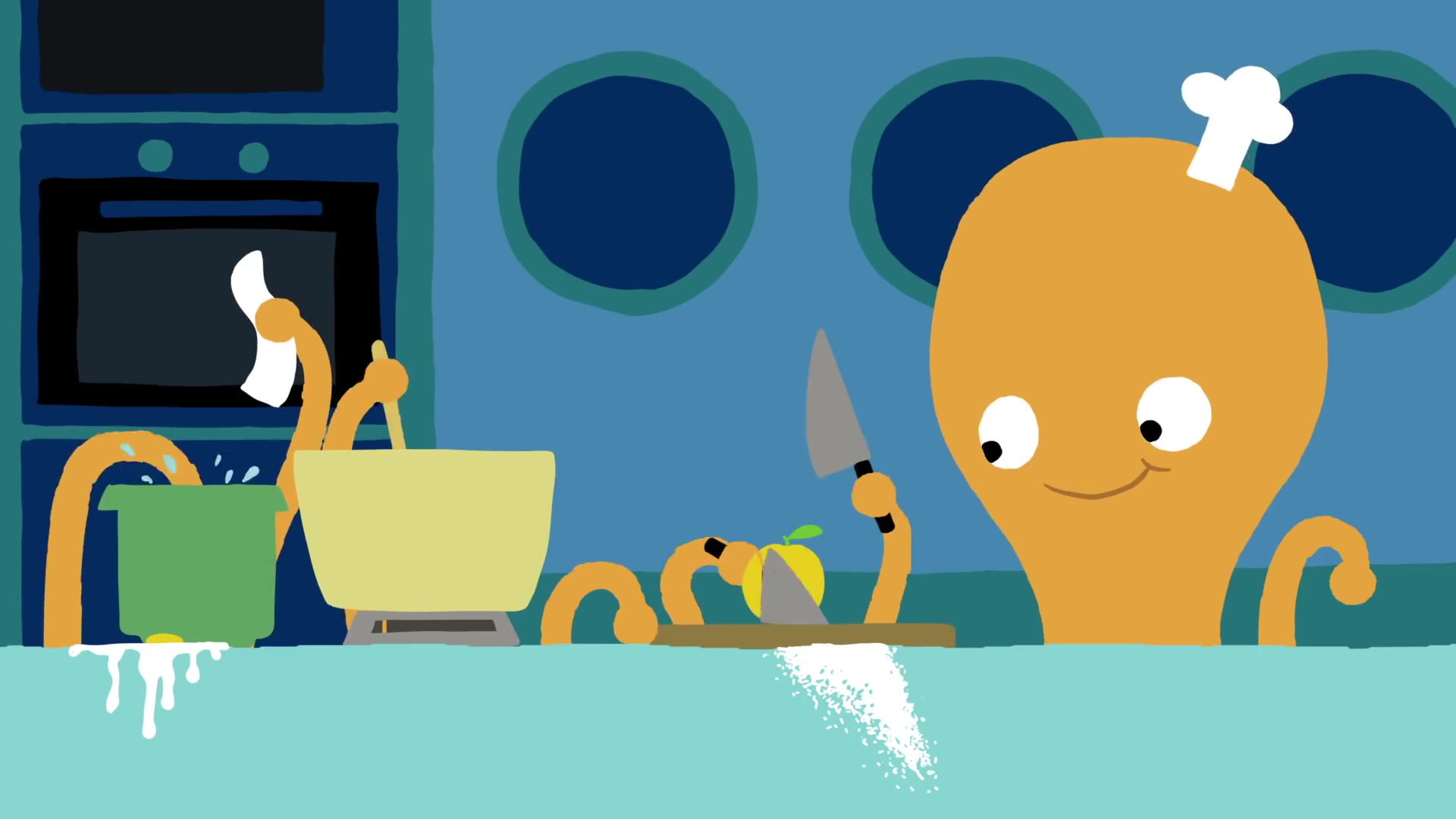 Animanimals_ Octopus 章鱼做蛋糕_哔哩哔哩_bilibili