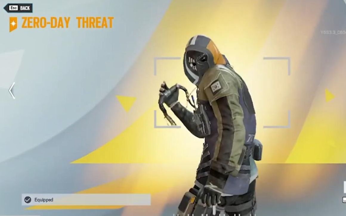 【R6S】VIGIL男鬼精英动作完成版_哔哩哔哩bilibili_彩虹六号围攻