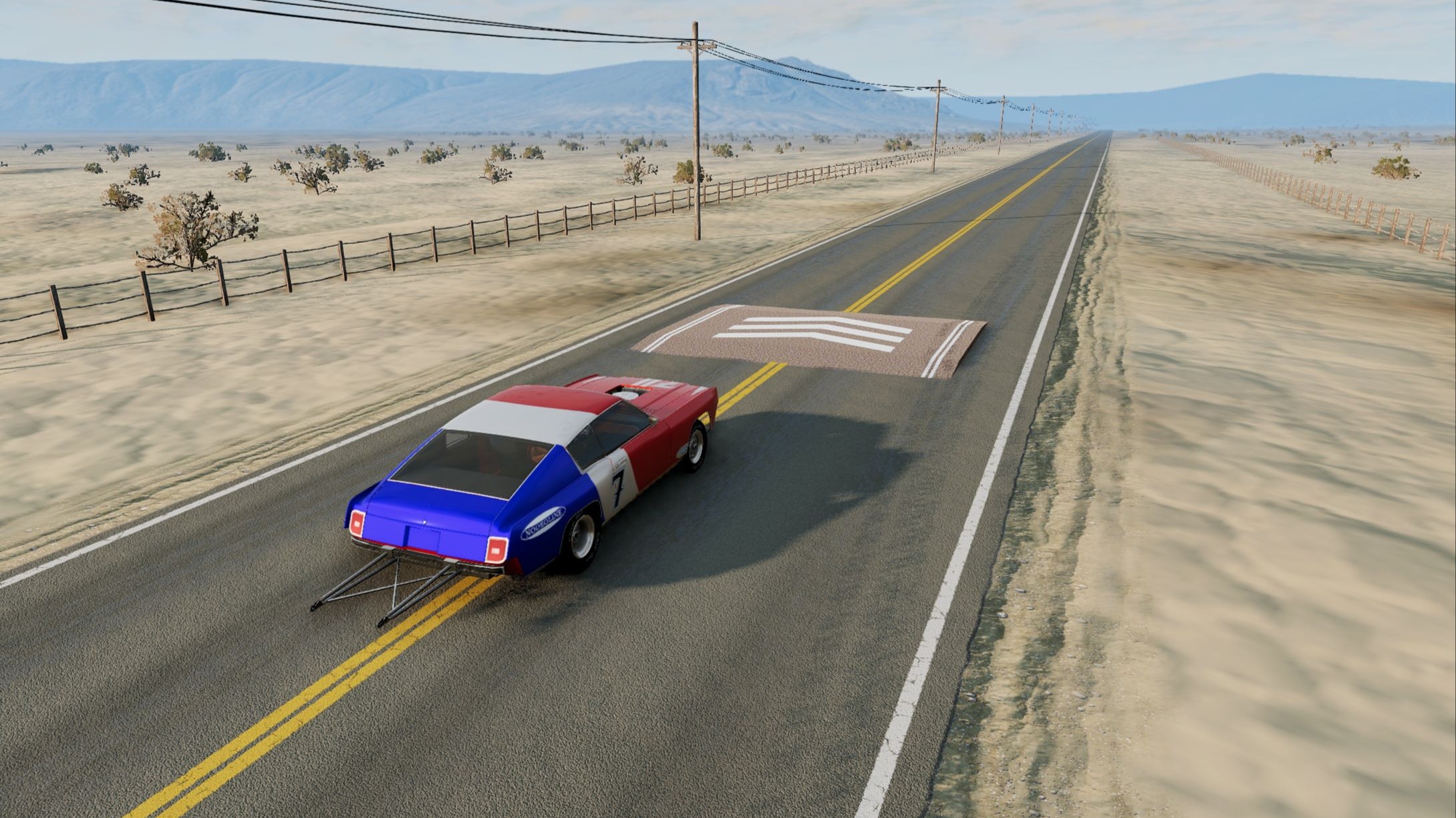 用每小时2500km效果的加速带给车辆提提速-BeamNG-TV-BeamNG-TV-哔哩哔哩视频