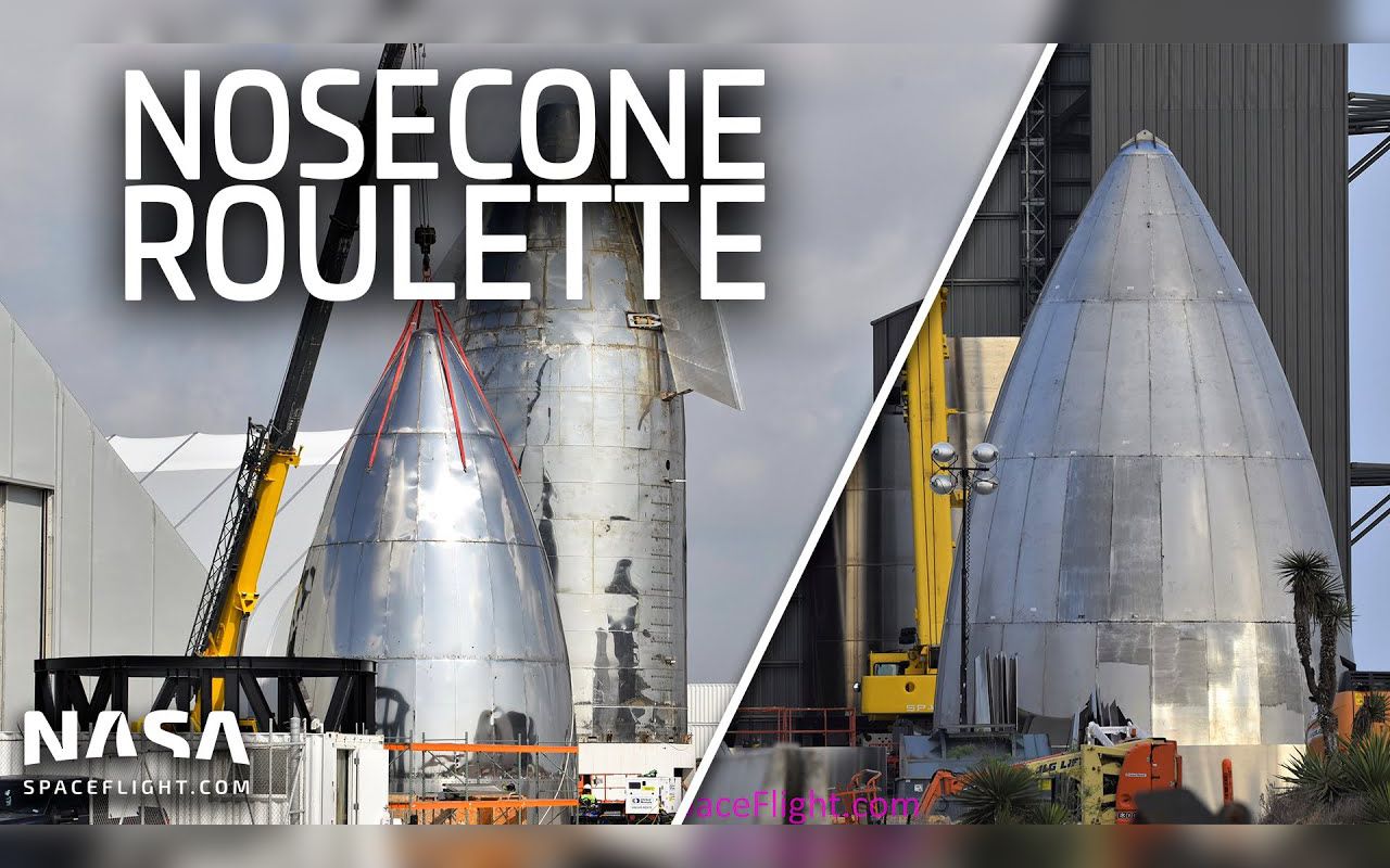 【1080P60/NSF/搬运】Starship鼻锥各就各位_SpaceX博卡奇卡_NASASpaceflight_哔哩哔哩_bilibili