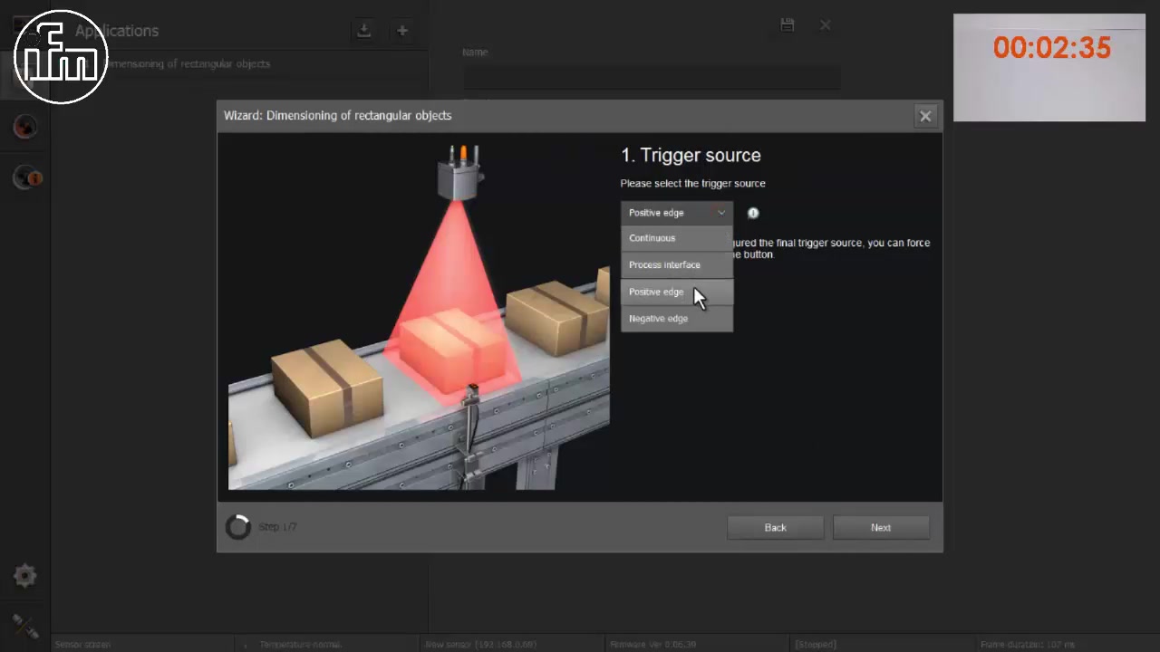 使用ifm O3D ToF传感器 ，3分钟内完成物体体积检测应用的设置，演示视频。_哔哩哔哩_bilibili