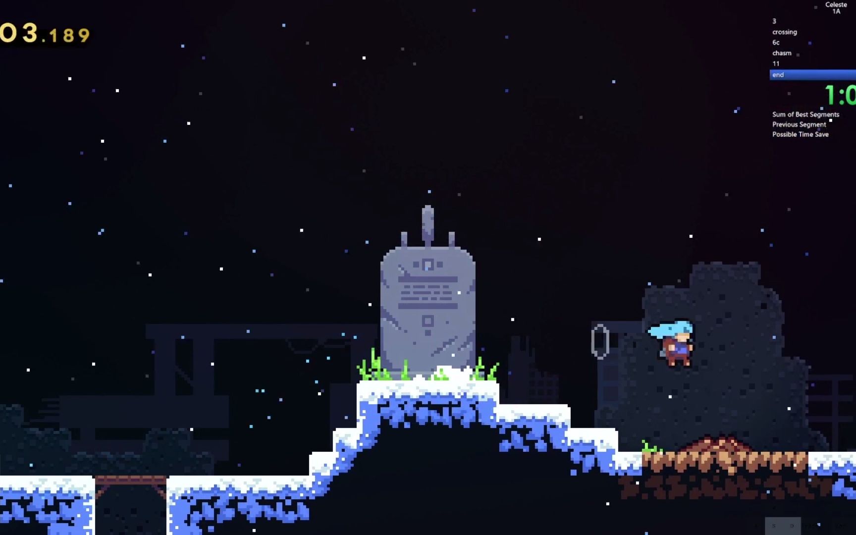 【Celeste】1a速通1:03.189_哔哩哔哩bilibili