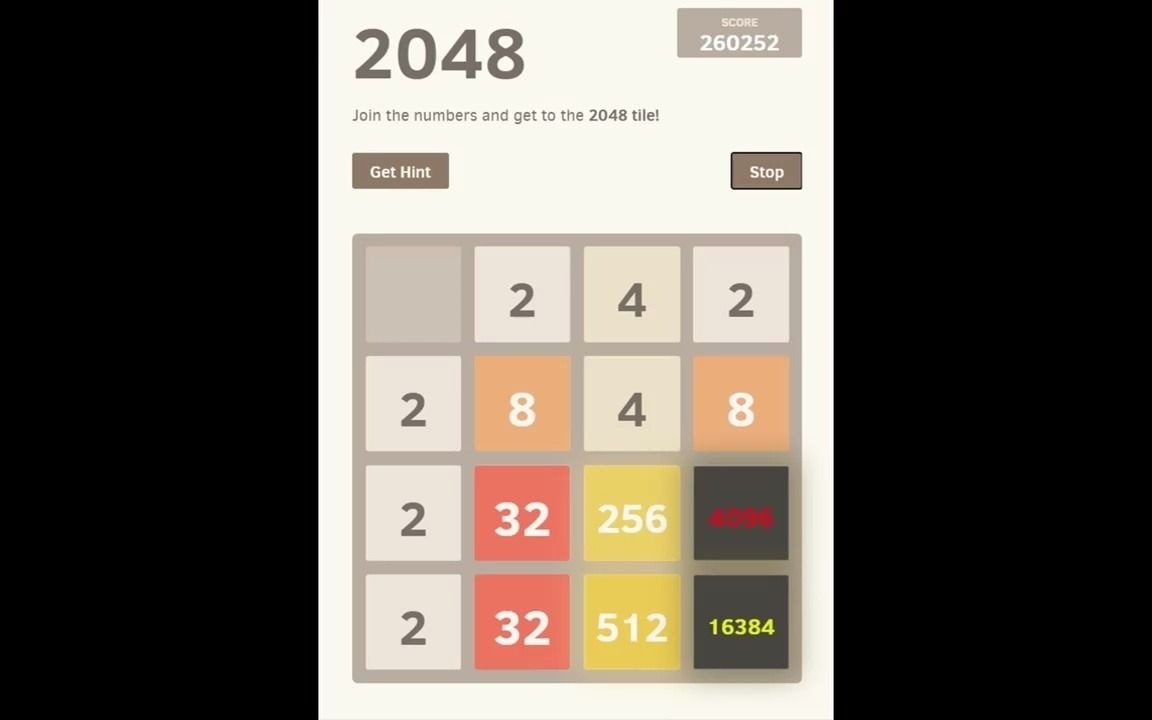 2048最高能玩多少分？AI请求出战_哔哩哔哩_bilibili