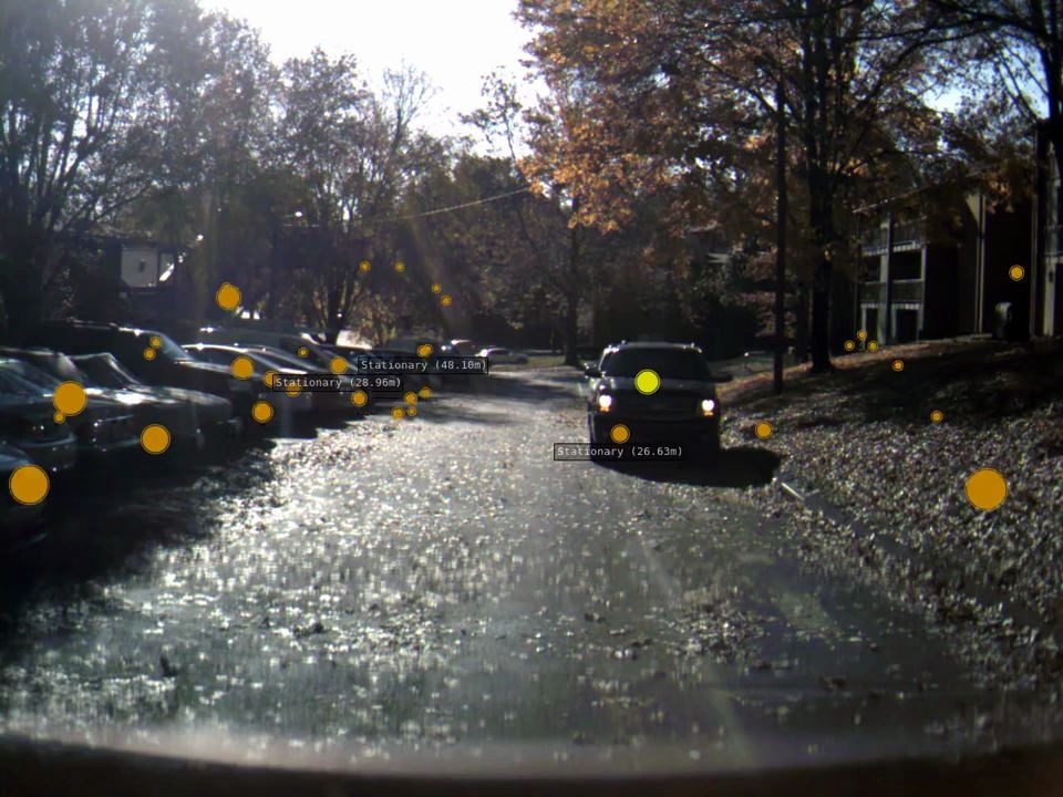 特斯拉 Radar 'point cloud', static scene_哔哩哔哩_bilibili