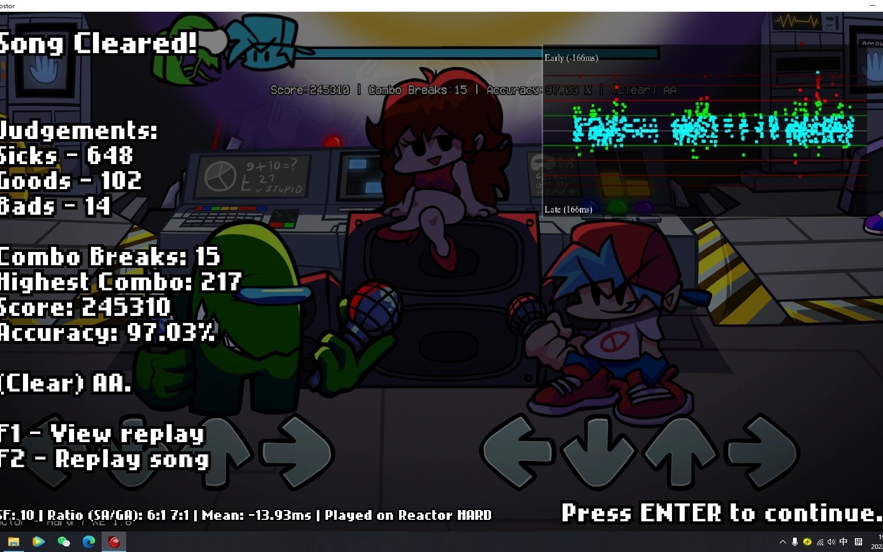 KE我好喜欢你的判定 Reactor二见 [FNF Imporstor V3]