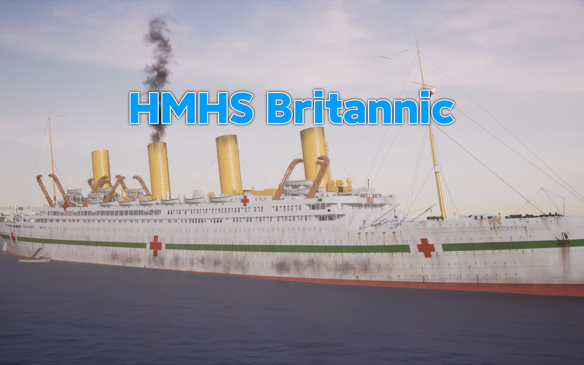 HMHS Britannic 不列颠尼克号自由视角预览，每一帧都是壁纸 60FPS_哔哩哔哩bilibili