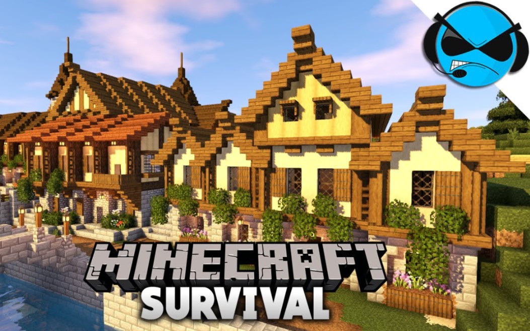 [BlueNerd Minecraft]我的世界1.14生存EP7 史诗村民交易大厅建筑_哔哩哔哩 (゜-゜)つロ 干杯~-bilibili