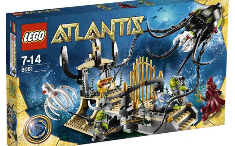 乐高 亚特兰蒂斯 8061 章鱼堡垒 速组评测_哔哩哔哩_bilibili