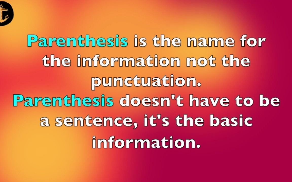 The Parenthesis Song (BRACKETS) , COMMAS, and - DASHES -_哔哩哔哩_bilibili