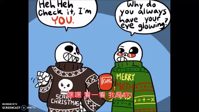 Undertale AU 漫畫配音 CPAU聖誕派對 Part 1_哔哩哔哩_bilibili